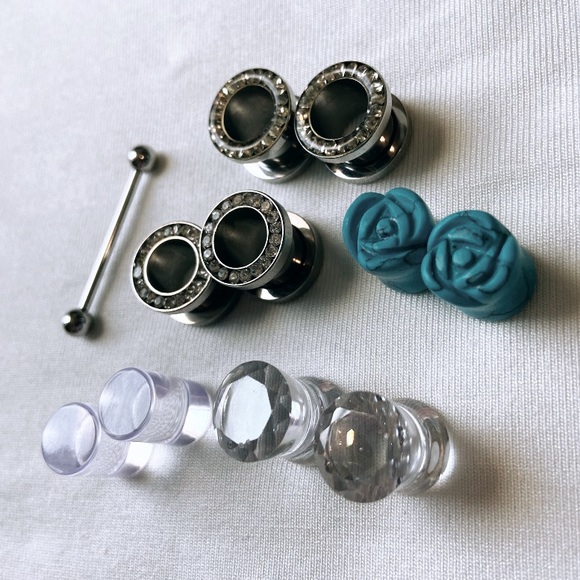 Amazon | Jewelry | 0g Bundle Gauges Tunnels Plugs And Barbell | Poshmark